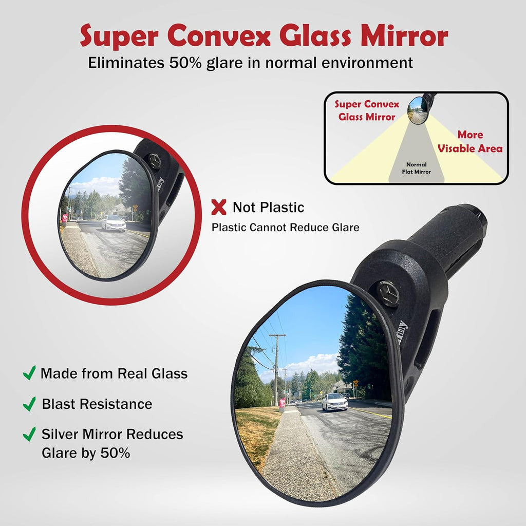 Rocket Drop Down Handlebar Mirror – BiKASE